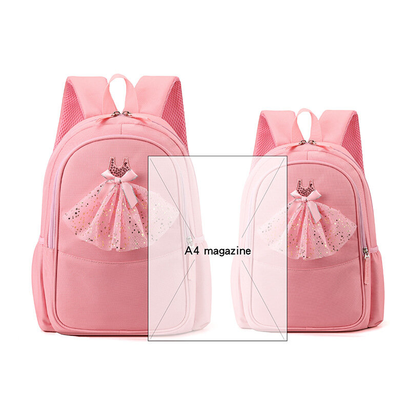 Танцевальная сумка, оптовая продажа, детский двойной плечевой танцевальный рюкзак, латинская балетная сумка для девочек, с возможностью нанесения принта, двойной рюкзак для девочек