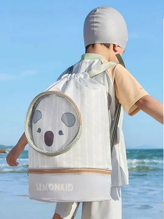 Детская сумка для плавания с сухим и влажным разделением водонепроницаемая сумка для хранения для детей в возрасте от 3 до 10 лет