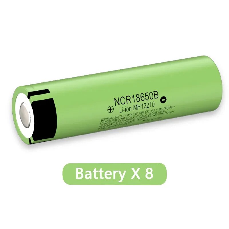 JOUYM литий-ионная перезаряжаемая батарея 18650 3400 мАч 3.7 В 8 PCS