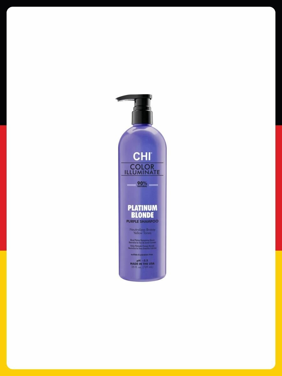 Шампунь для волос CHI Color Illuminate Shampoo platin blonde + Pumpe 739 ml