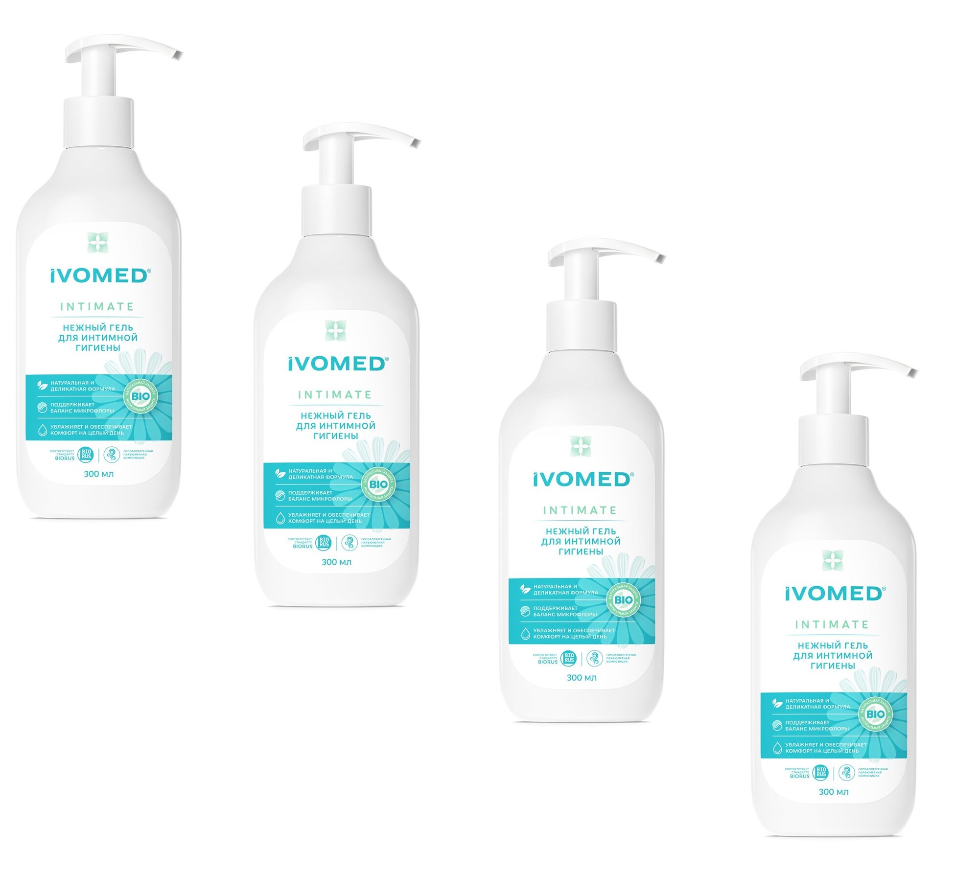 Гель Ivomed для интимной гигиены, 300 мл 4шт