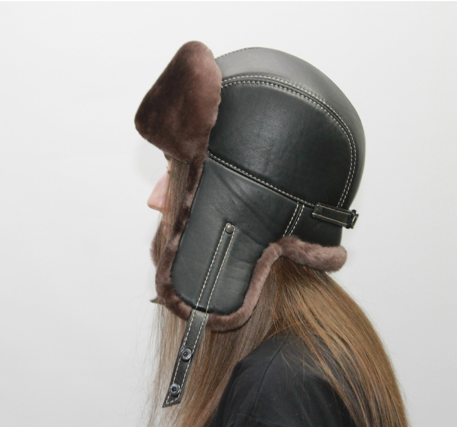 Шапка-ушанка овчина для женщин