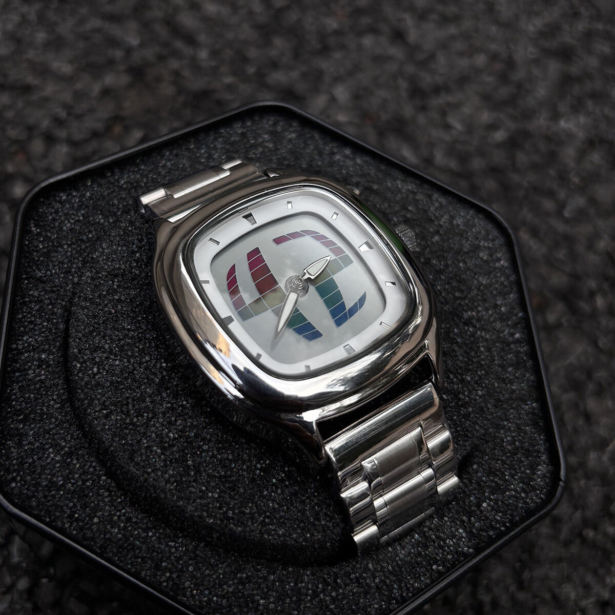 Мужские часы с динамическим цифровым дисплеем, оригинальный нишевый дизайн, американский модный бренд, светящиеся и водонепроницаемые. Подарок на день рождения мужу или парню.