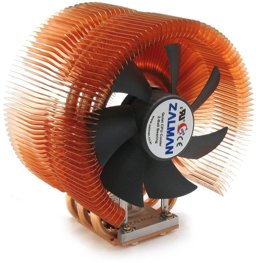 Кулер Zalman CNPS9500A LED (Al+Cu, 1350-2600 об/мин, 18-27,5 dBA,3-pin), активное охлаждение