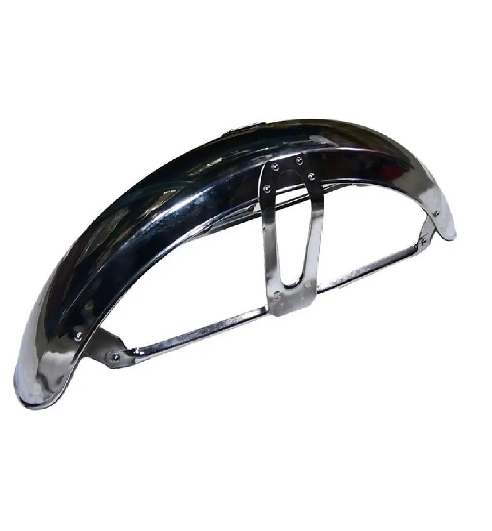 Крыло переднее мопеды Альфа, Дельта (хром)