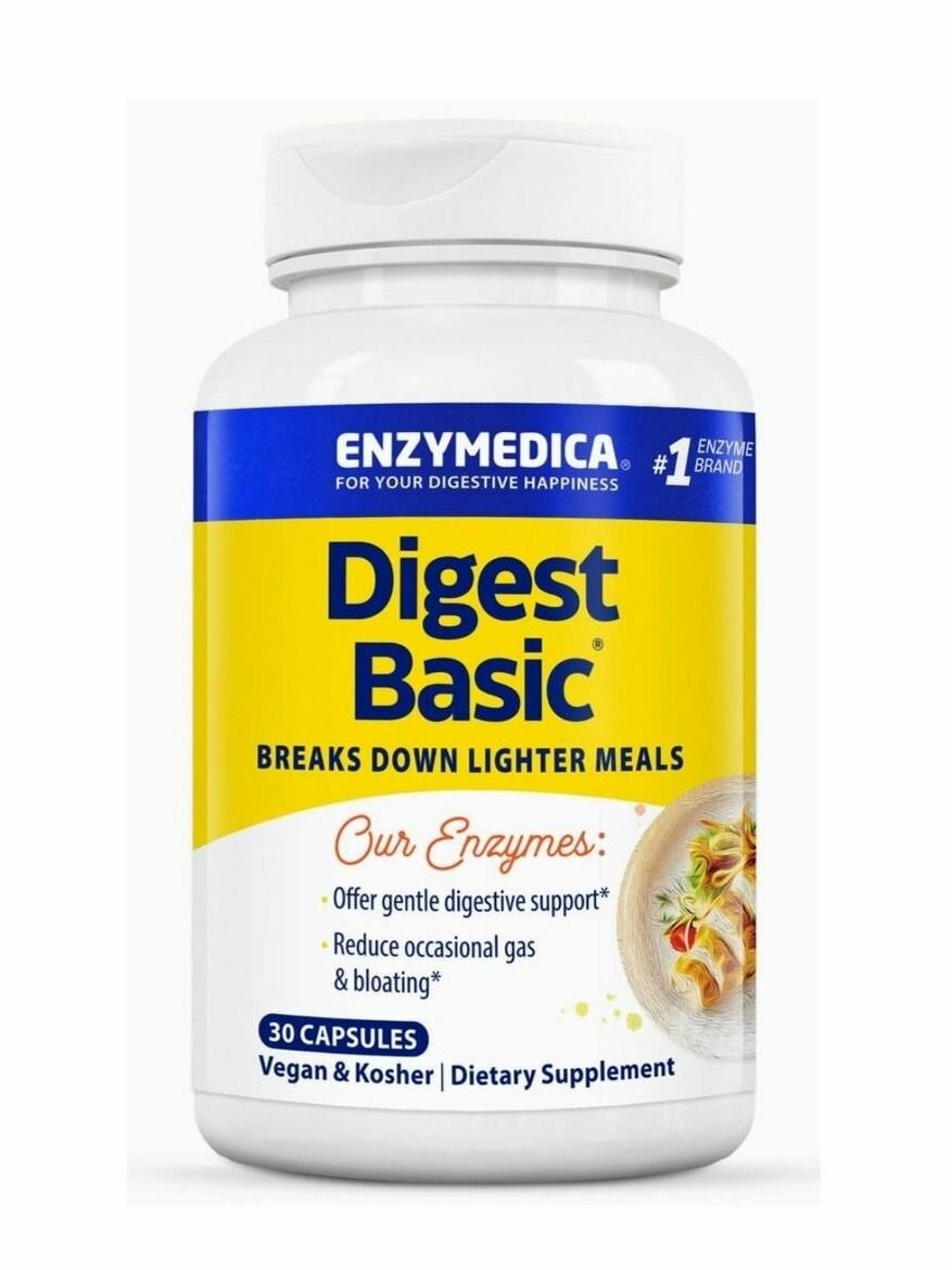 Энзимедика Дигест Бэйсик / Enzymedica Digest Basic (30 капсул)