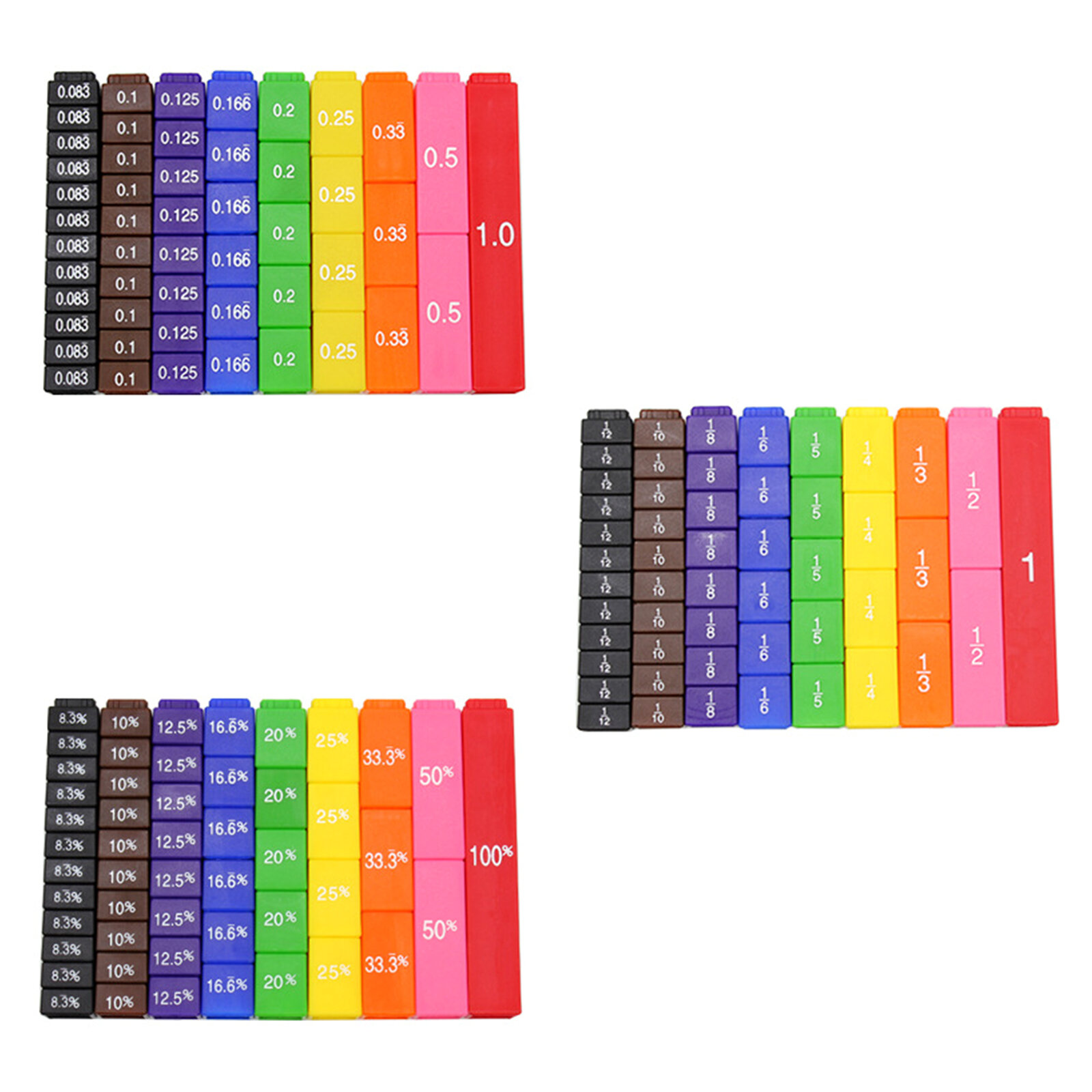 Дроби из АБС-пластика для обучения детей