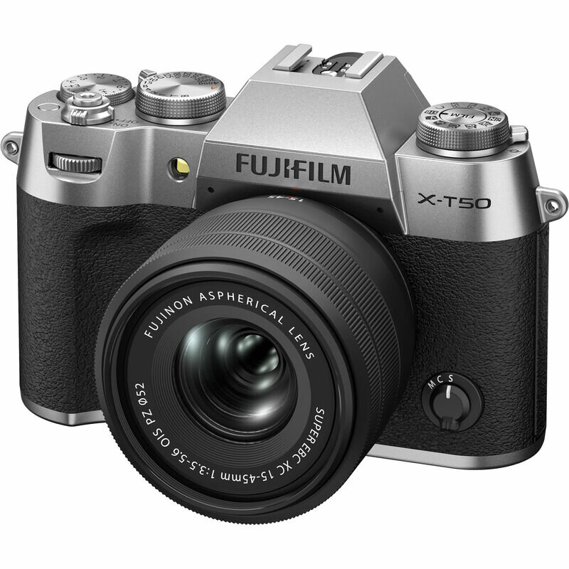 Беззеркальная камера Fujifilm X-T50 Kit XC 15-45mm, серебристый