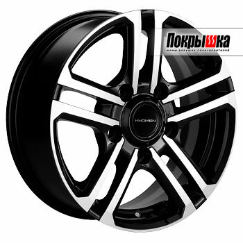 Диски литые Khomen KHW1602 6.5х16/5х139.7 D98.5 ET35.0, Black-FP