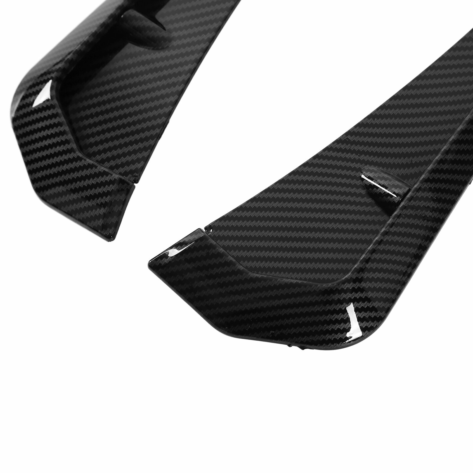 1 пара АБС-пластика из углеродного волокна с узором, универсальная накладка на боковое крыло автомобиля, вентиляционное отверстие на крыле