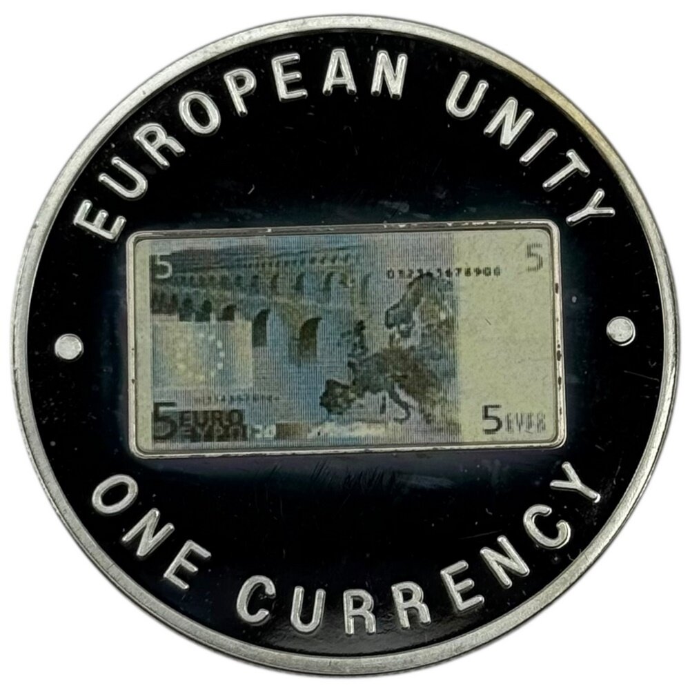 Замбия 1000 квач 1999 г. (Единая валюта Европы - Реверс 5 евро) (Proof)