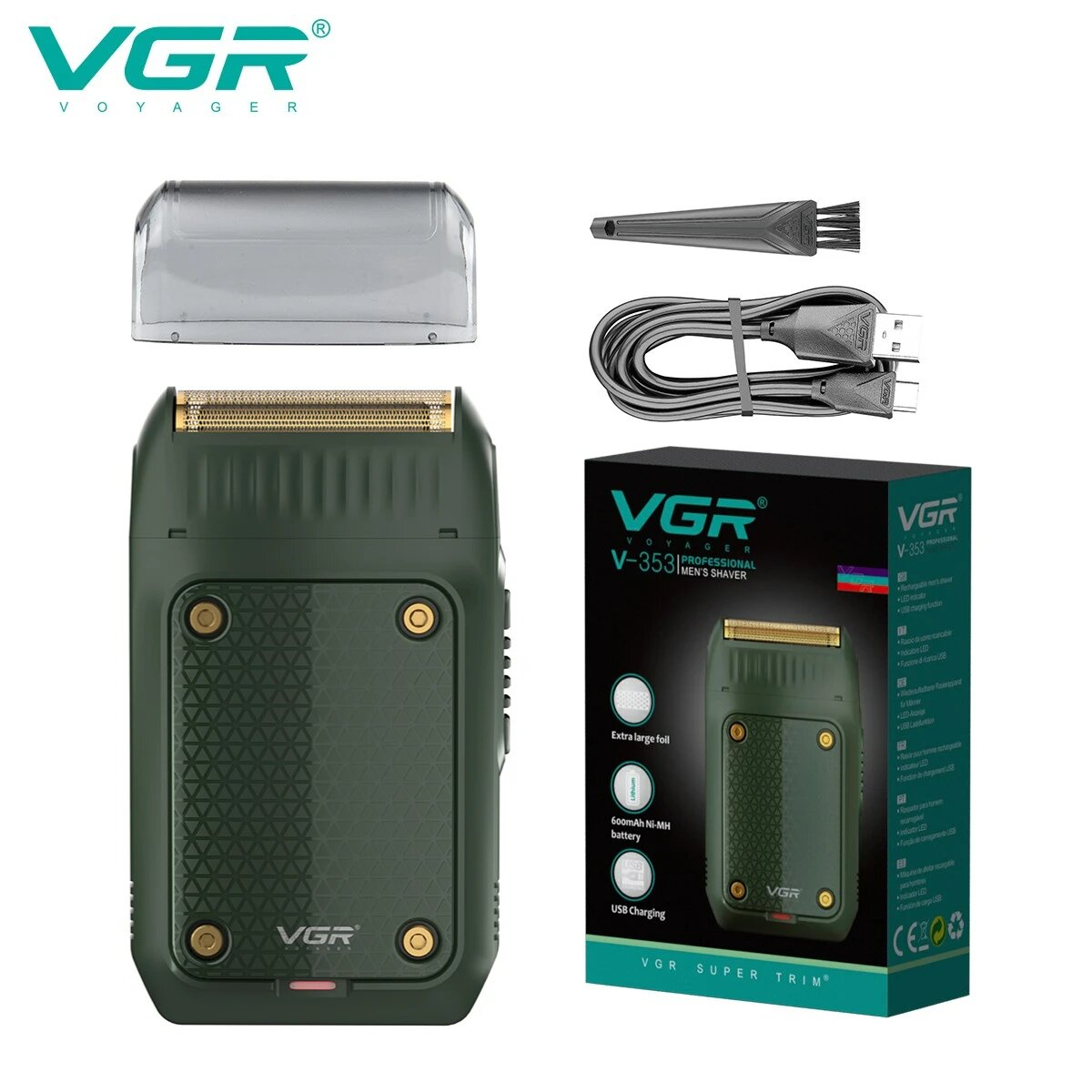 Электробритва VGR V-353 для мужчин green