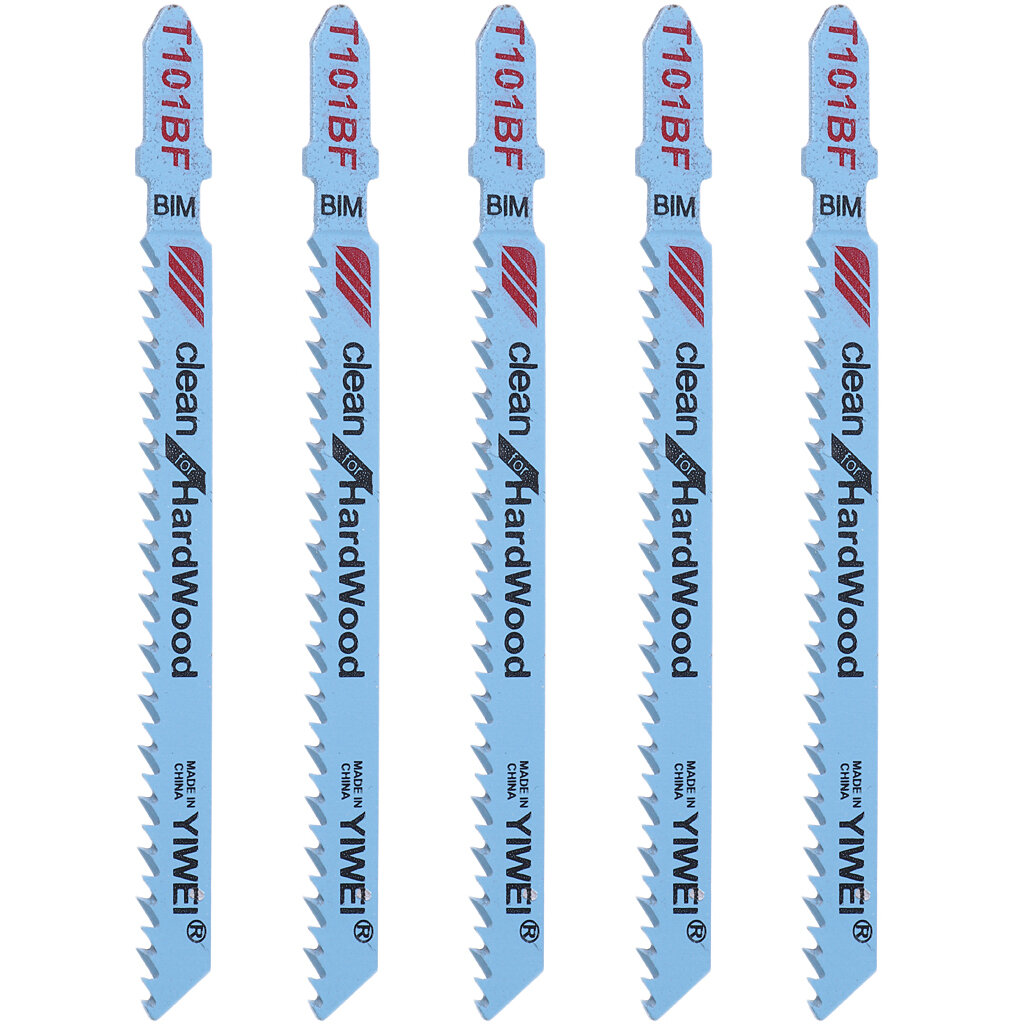 5 Шт T101BF Биметаллические Лезвия для Лобзика С Т-образным Хвостовиком, Режущий Инструмент Для Чистки Твердых Пород Древесины