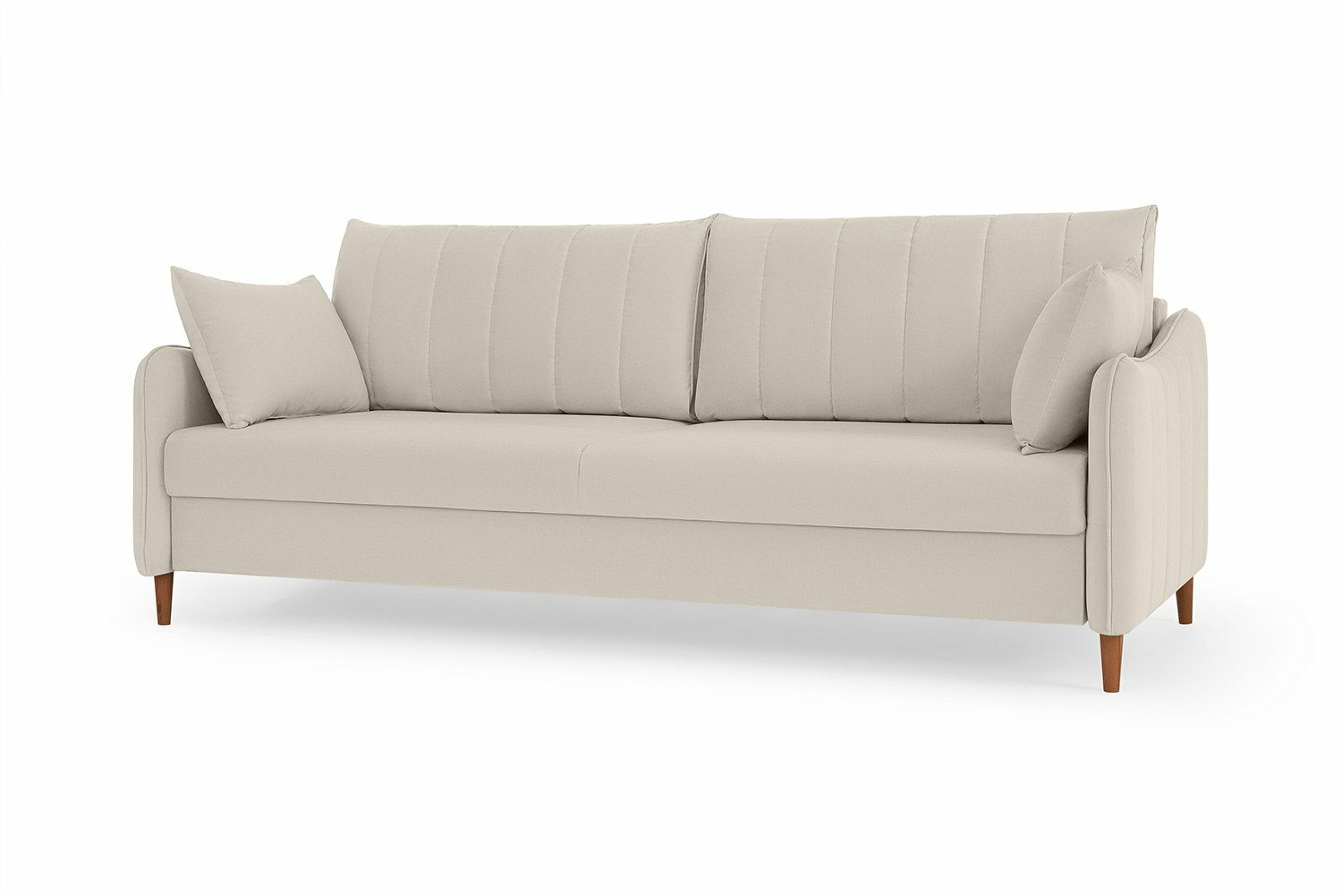 Диван-кровать SCANDICA Тиволи Лайт, 218х93х98 см, обивка велюр, цвет песочный