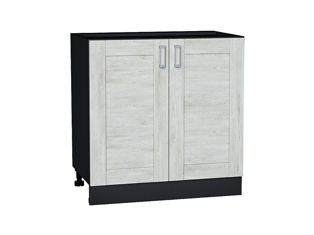 VVT Шкаф нижний с 2-мя дверцами Лофт Graphite, Nordic Oak, 800 В*Ш*Г 816*800*480, фасад МДФ Nordic Oak, корпус Graphite Nordic Oak