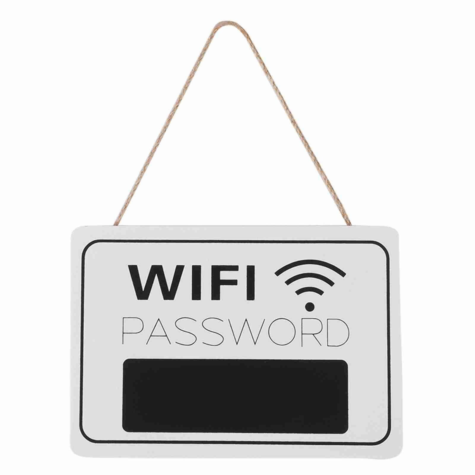 Декоративная табличка с паролем Wi-Fi для дома, кафе или офиса, деревянная, с меловой поверхностью