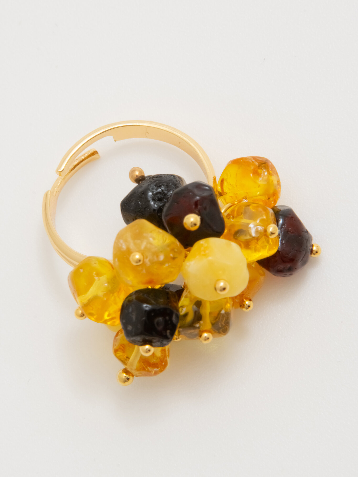 Кольцо-кулон ЖемАрт, янтарь