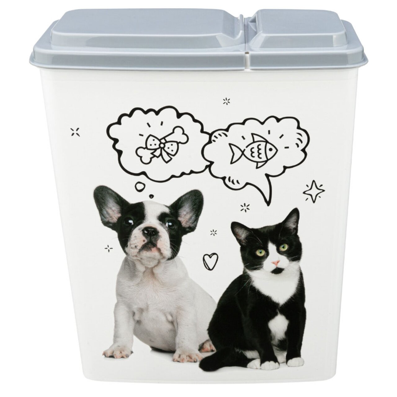 Lucky pet Контейнер для корма 2.3 л, герметичный хранитель пищи для собак и кошек