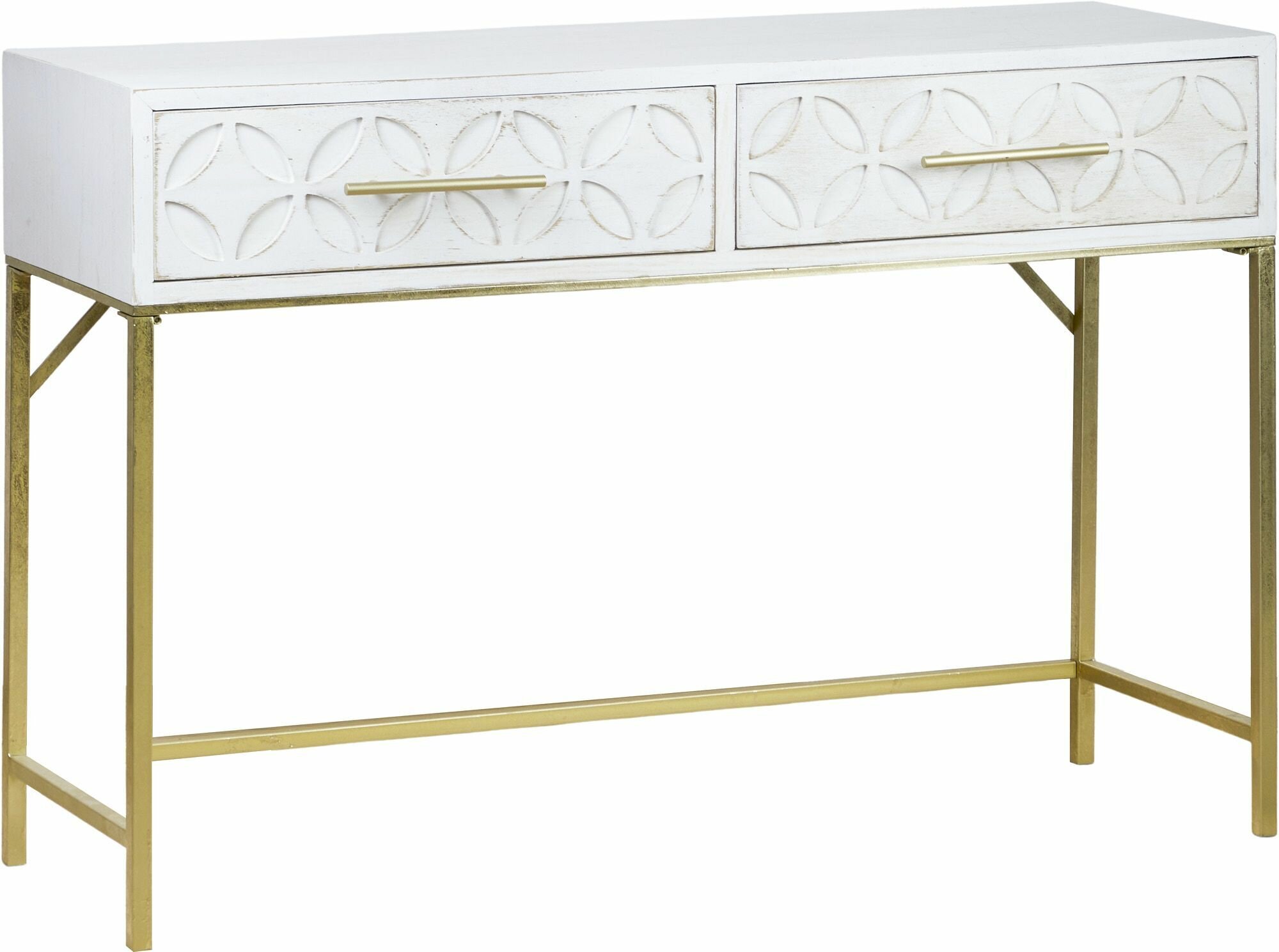 Консоль пристенная с 2 ящиками 120х43х80см