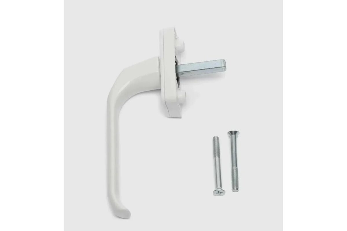 DORF ручка оконная 35 мм алюминий белая WSRAO8P002_FAS для пластиковых окон