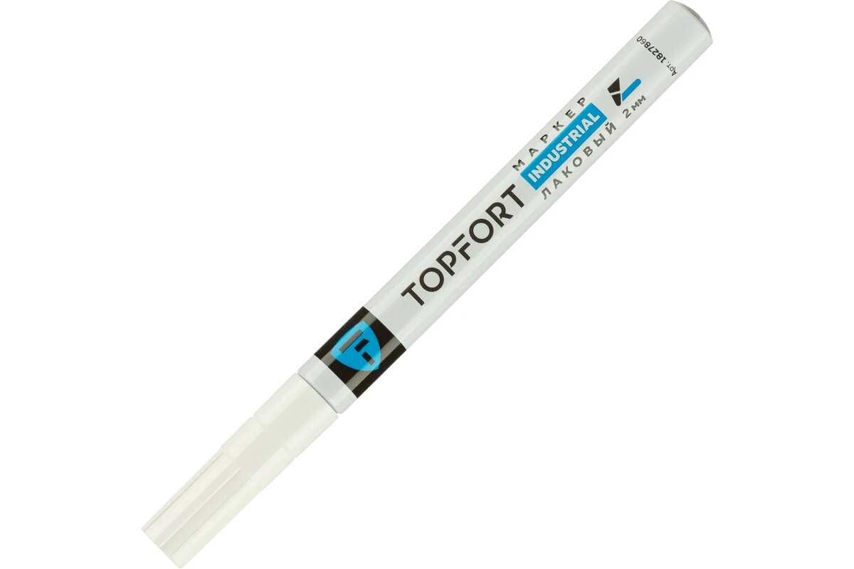 Topfort индустриальный лаковый маркер 2 мм белый для точной маркировки материалов 1827860