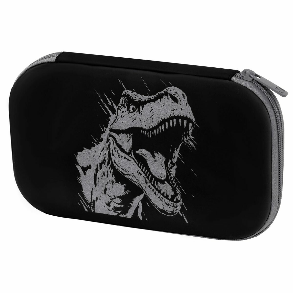 Пенал школьный 1 отделение Brauberg Shiny, 1 откидная планка, EVA, 22х13х4см, "Scary dino" (273517)