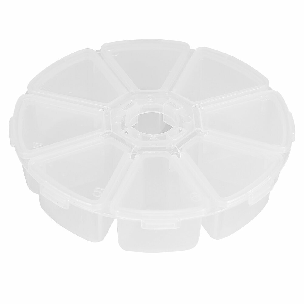 8 сеток, коробка для хранения украшений для дизайна ногтей, пустой контейнер для драгоценных камней и бисера со стразами, органайзер для принадлежностей для ногтей для красоты, аксессуары для макияжа