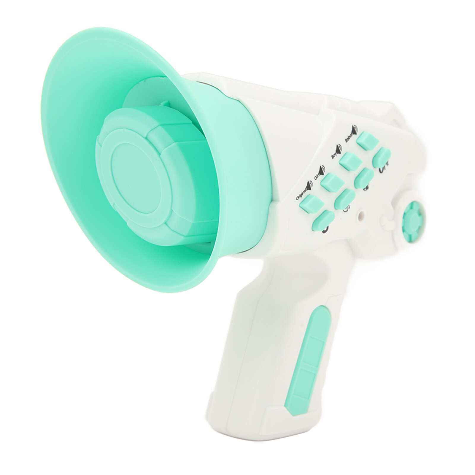 Забавный Мегафон с Многоголосовыми Эффектами Пластиковая Светло-Зеленая Звуковая Игрушка для Смены Голоса для Мальчиков И Девочек