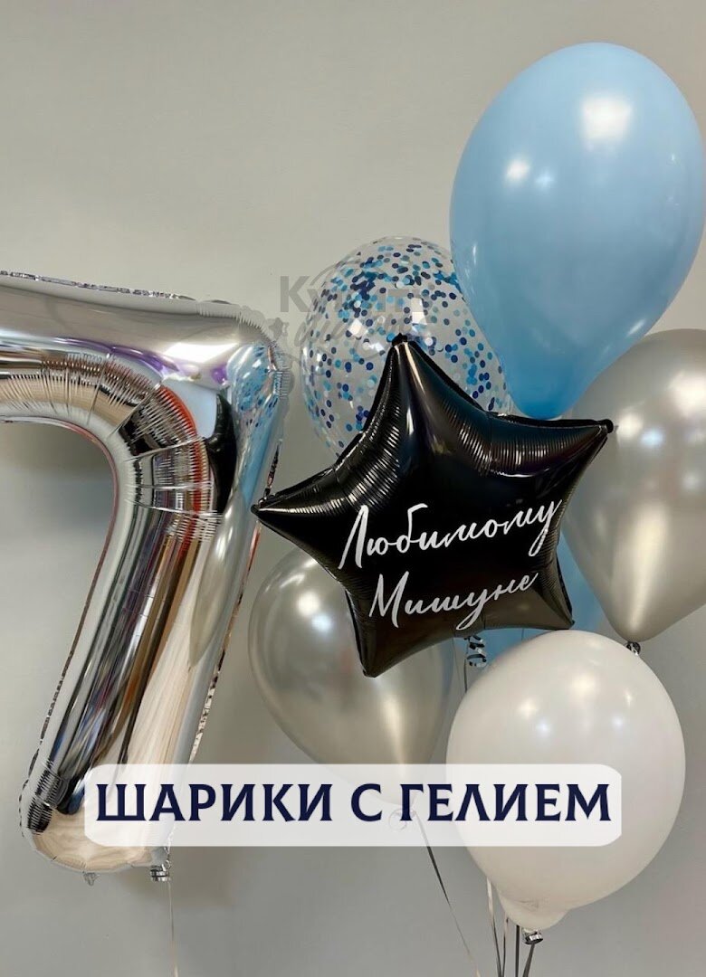 Воздушные шары с гелием, шарики воздушные "Для мальчиков" №1543