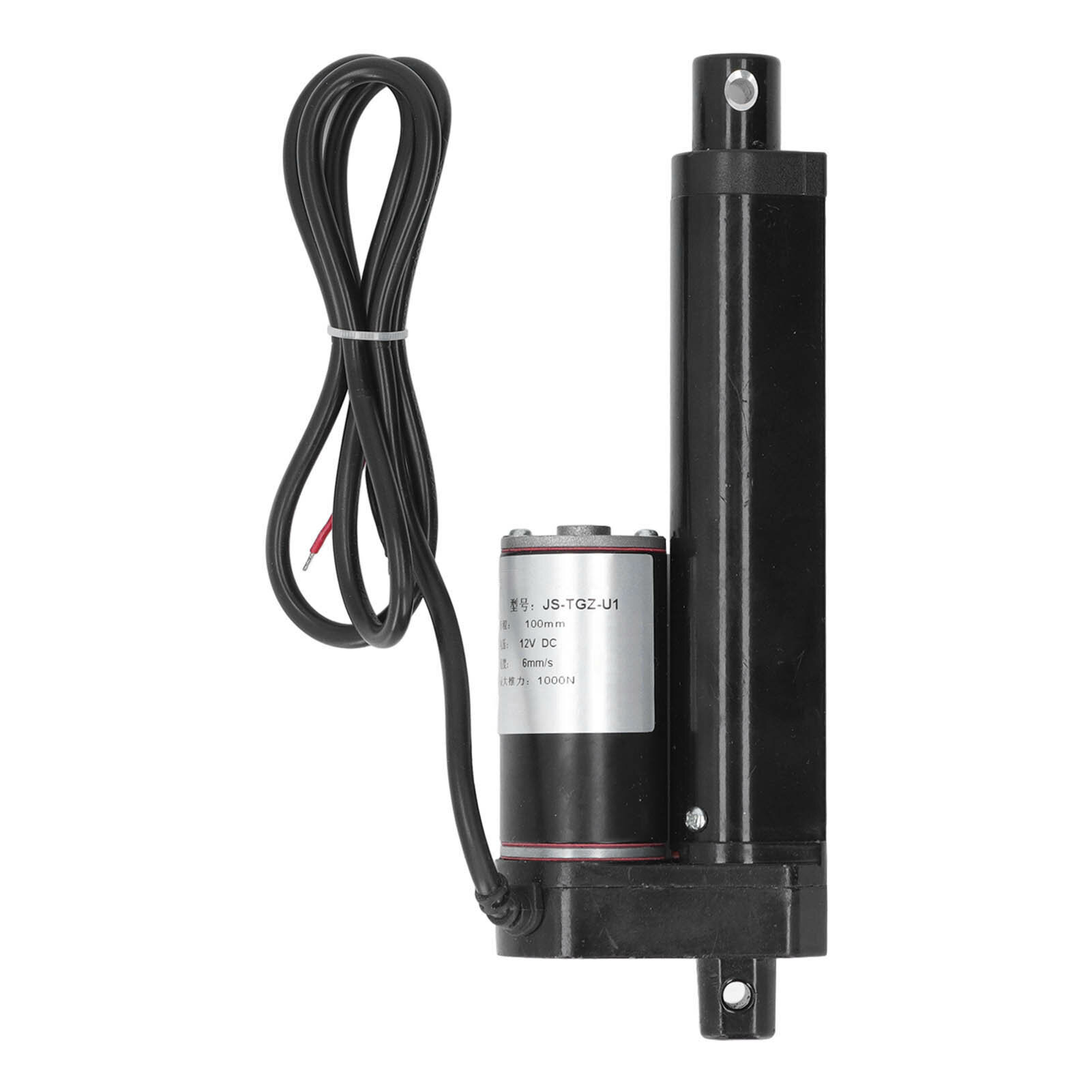 Электропривод с ходом 100 мм, крутящим моментом 1000 Н, металлическими шестернями, алюминиевым сплавом, линейный электропривод с концевым выключателем, 12 В постоянного тока.