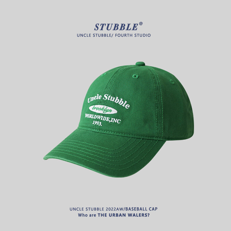 Американская ретро-кепка-утконос для мужчин и женщин, корейская версия, широкополая бейсболка с изображением лица, маленькая мягкая кепка в уличном стиле