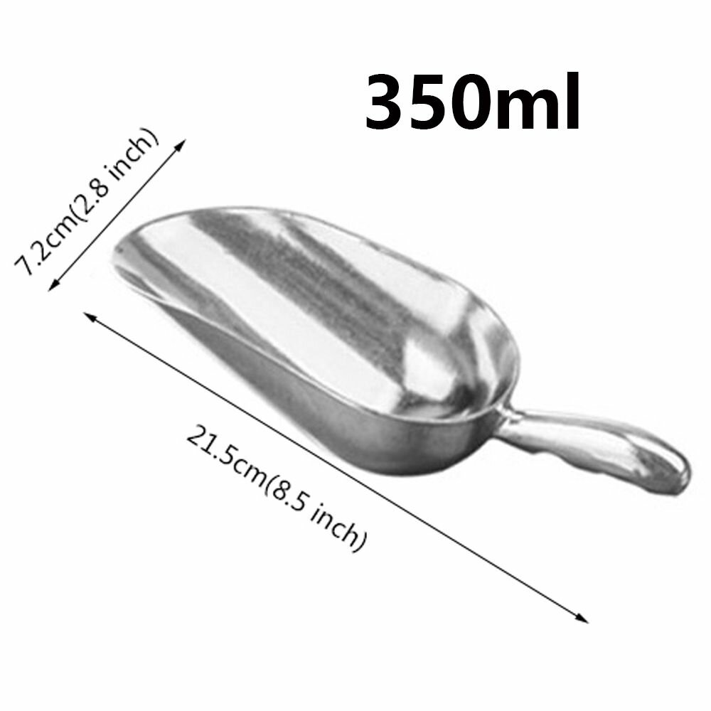 Ложки для кубиков льда из литого алюминия, Кухонная лопатка для муки,350 мл