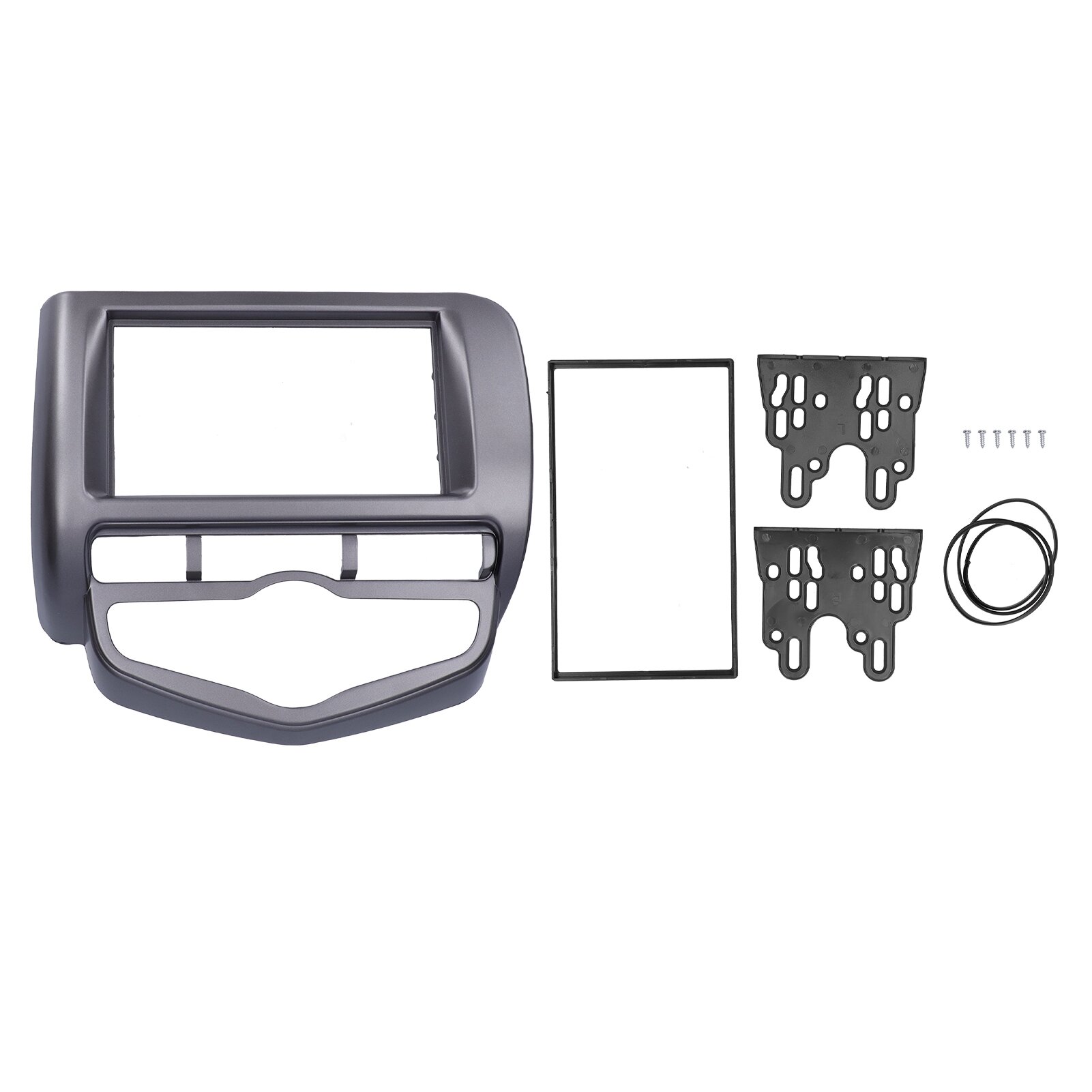 2Din Stereo Radio Fascia DVD Audio Navigation Panel Frame for Honda Fit/Jazz/City 02-08 Auto AC RHD