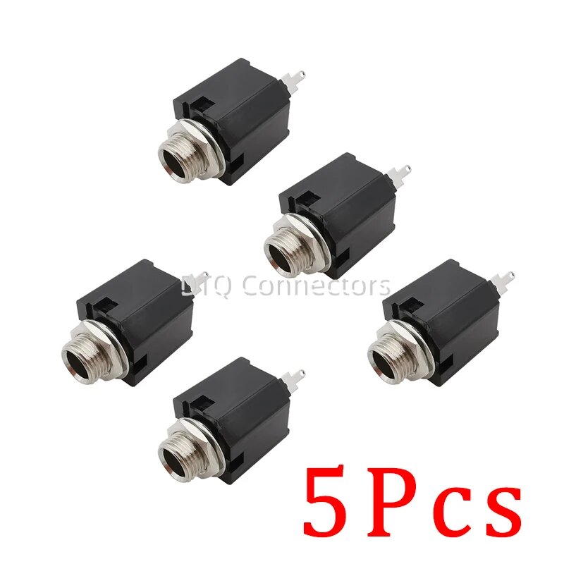 Металлические разъемы для наушников 6,35 мм 5Pcs