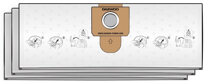 Фильтр-мешки DAEWOO синтетический DAVC 20TBH (3шт)