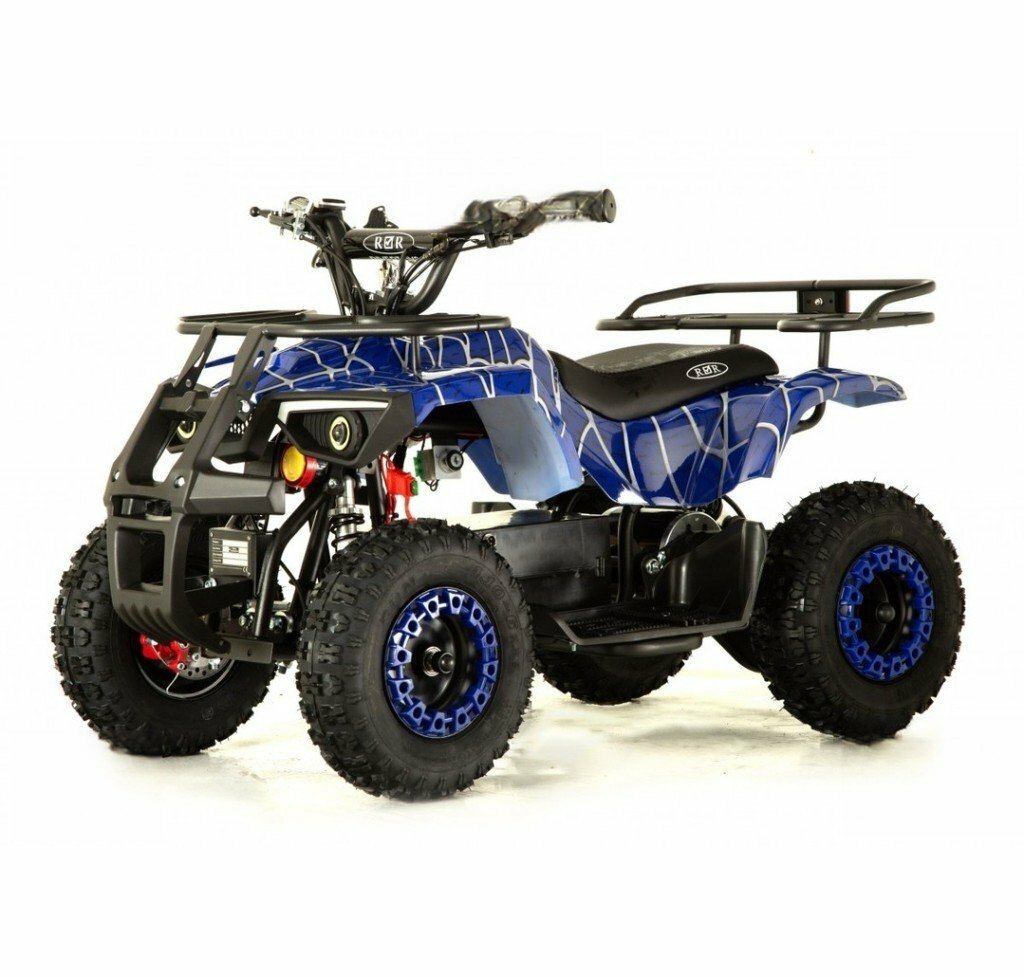 Электроквадроцикл RiverToys "Spider", детский, максимальная скорость 40 км/ч, синий