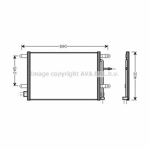 Конденсатор, кондиционер, AVA AI5238 (1 шт.)