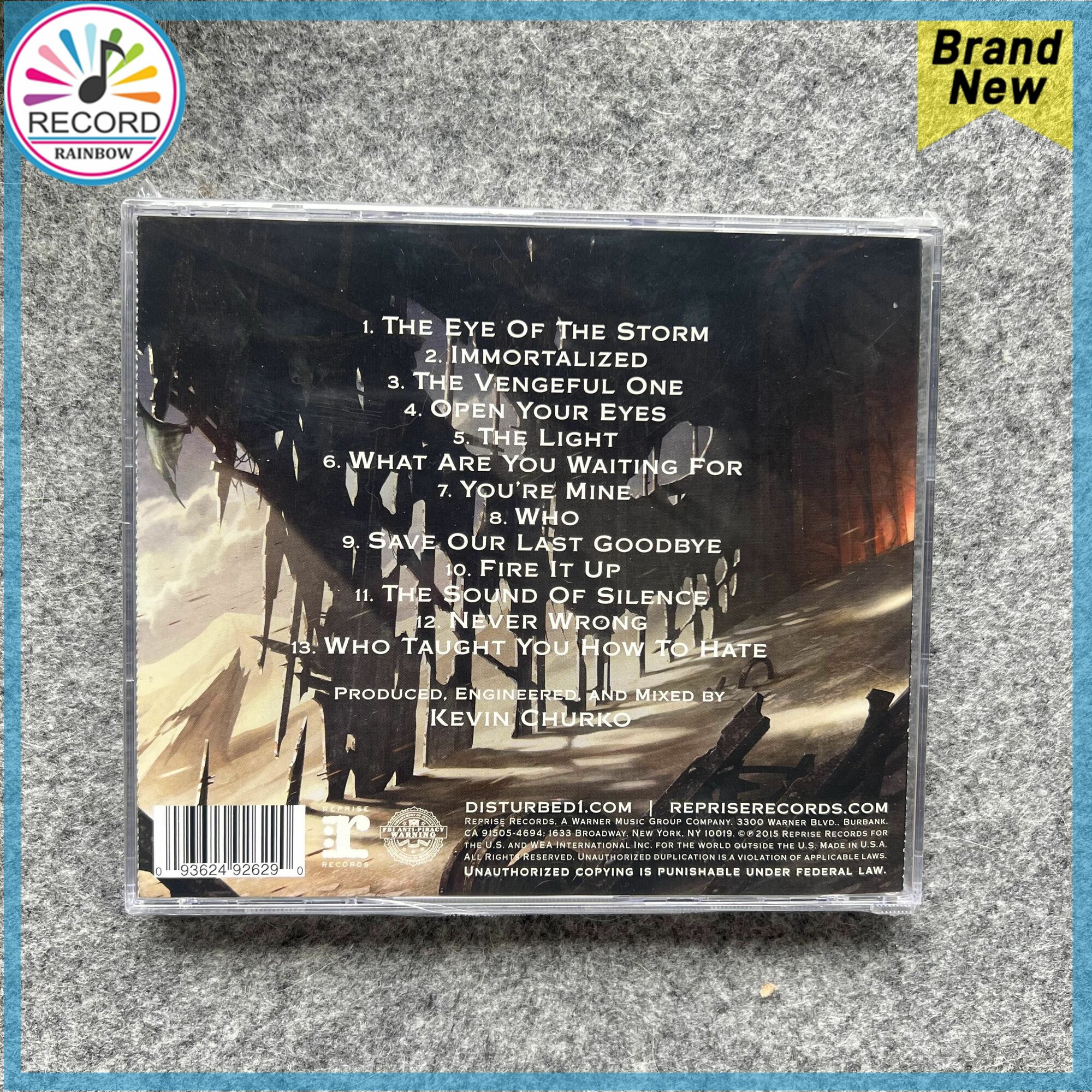 Disturbed Immortalized 2015 CD Совершенно новый Запечатанный Альбом-Праздничные подарки