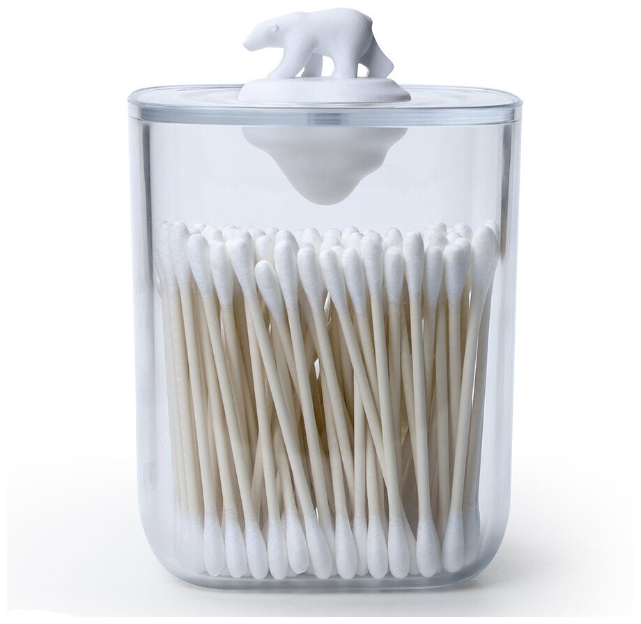Контейнер для хранения Qualy Polar bear ocean, 9х9х13,5 см
