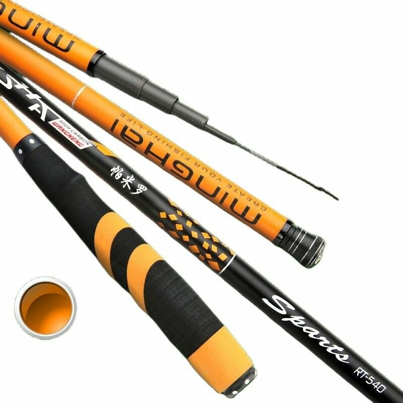 Удилище для ловли методом Херабуна MINGNAI "Sparta" (карбоновое) 4,5м. 28строй