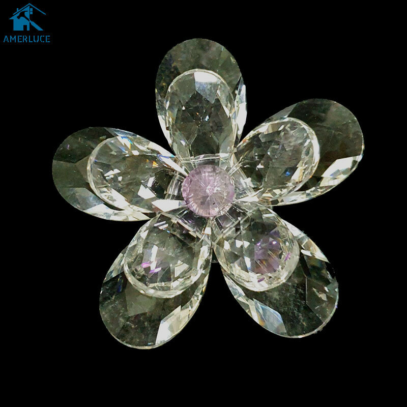 Декоративный хрустальный элемент (цветок) с внутренней резьбой М4