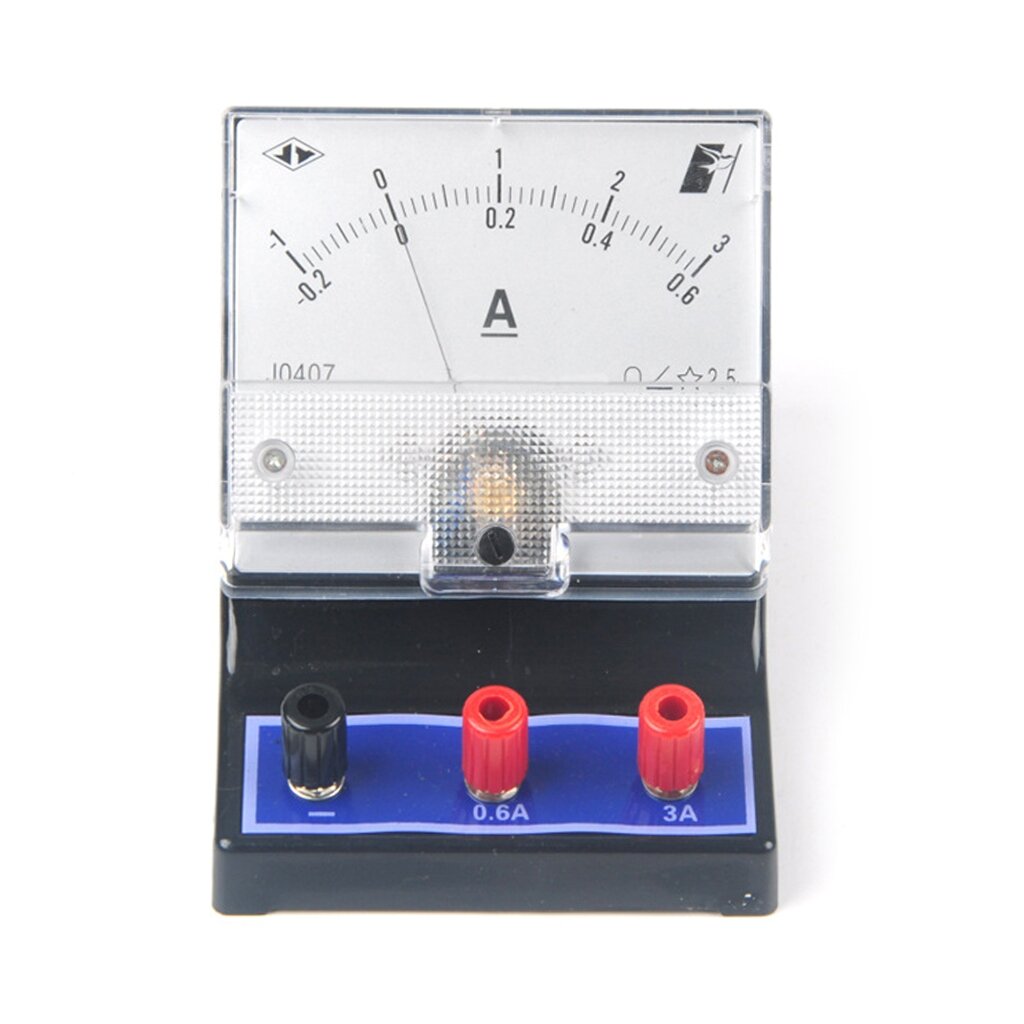 Galvanometer DC Analog Dial Panel Analog Ampere Meter for Students Labs School Class Measuring Instrument Ampere Sensor