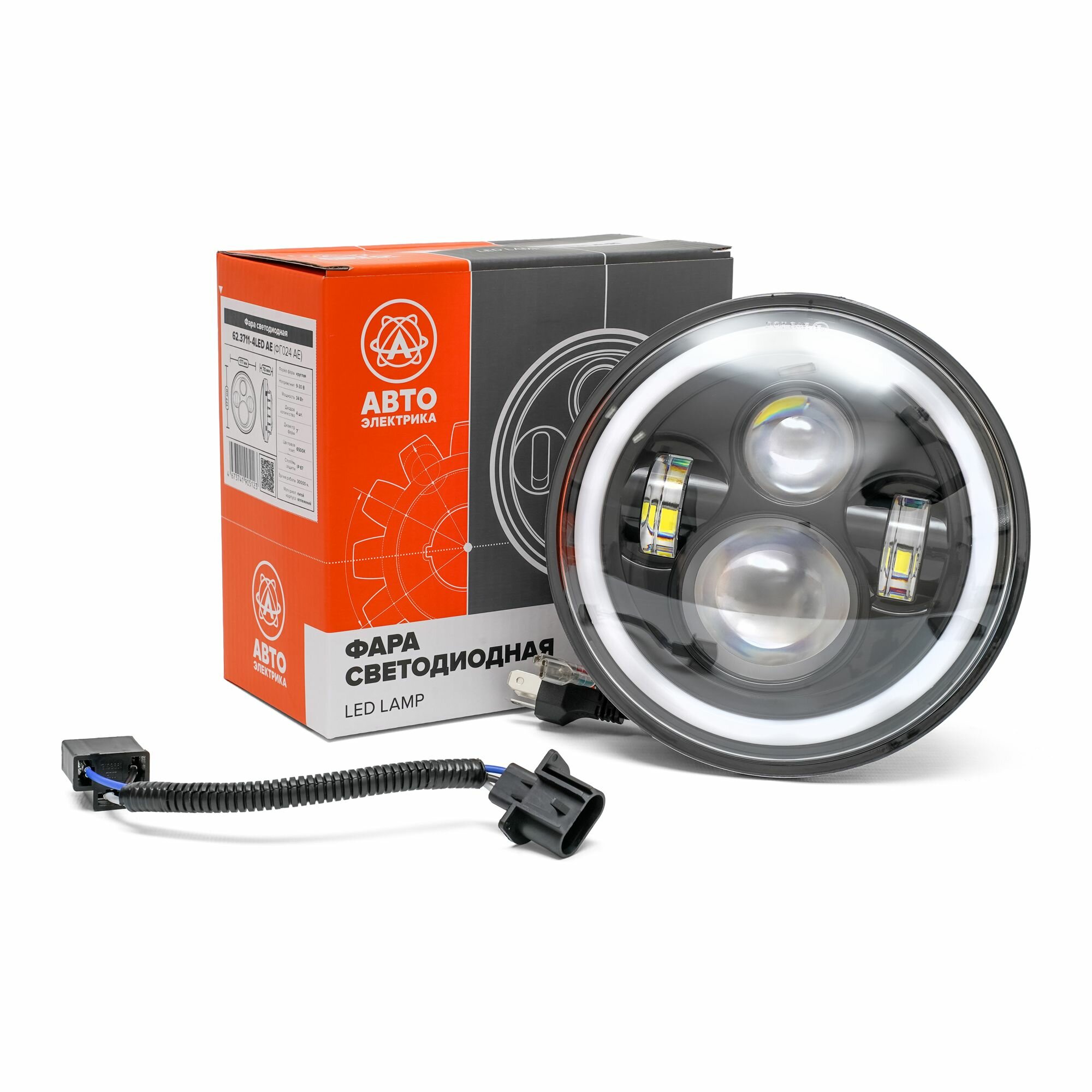 Фара светодиодная, мтз, ваз, газ, уаз, Камаз 4LED