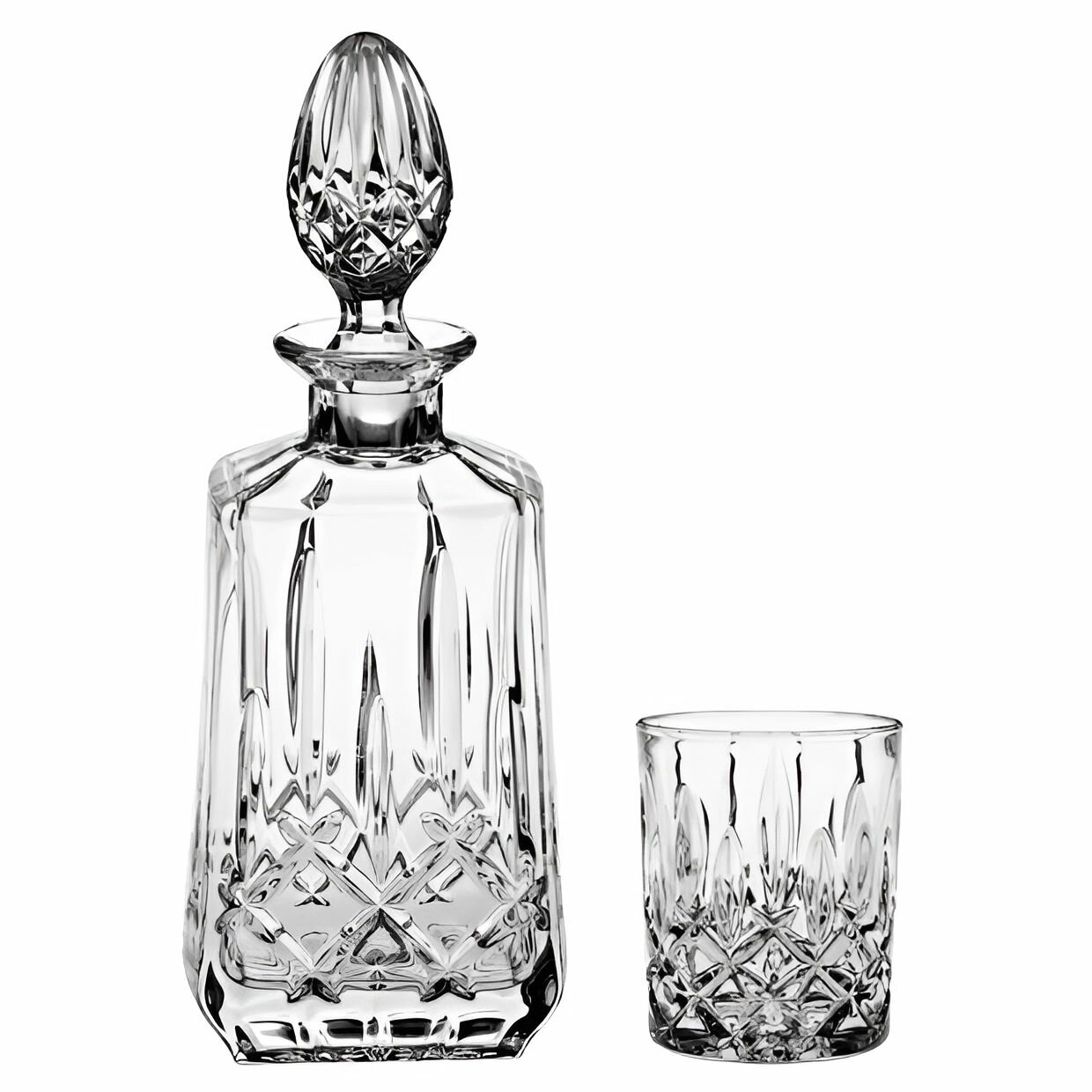 Набор для виски "Sheffield": 1 графин 750 мл + 6 стаканов 270 мл, Crystal Bohemia/ БПХ146
