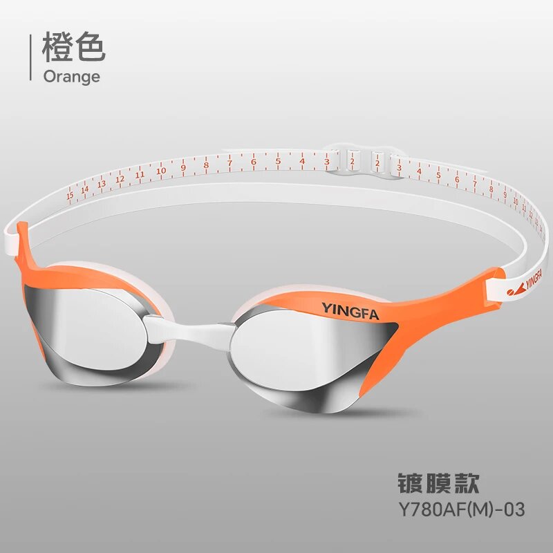 Оранжевые плавательные очки YINGFA Y780AF(M)-03