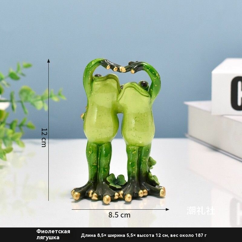 Стеклянная лягушка для йоги: декор для телевизора и бара, смоляная статуэтка в подарок выпускникам (ручная работа, 15 см)