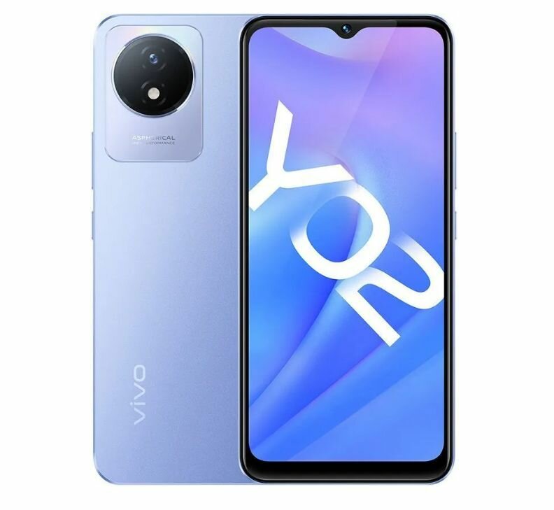 6,51" Смартфон Vivo Y02 2/32 ГБ (5663524) 2022, голубой