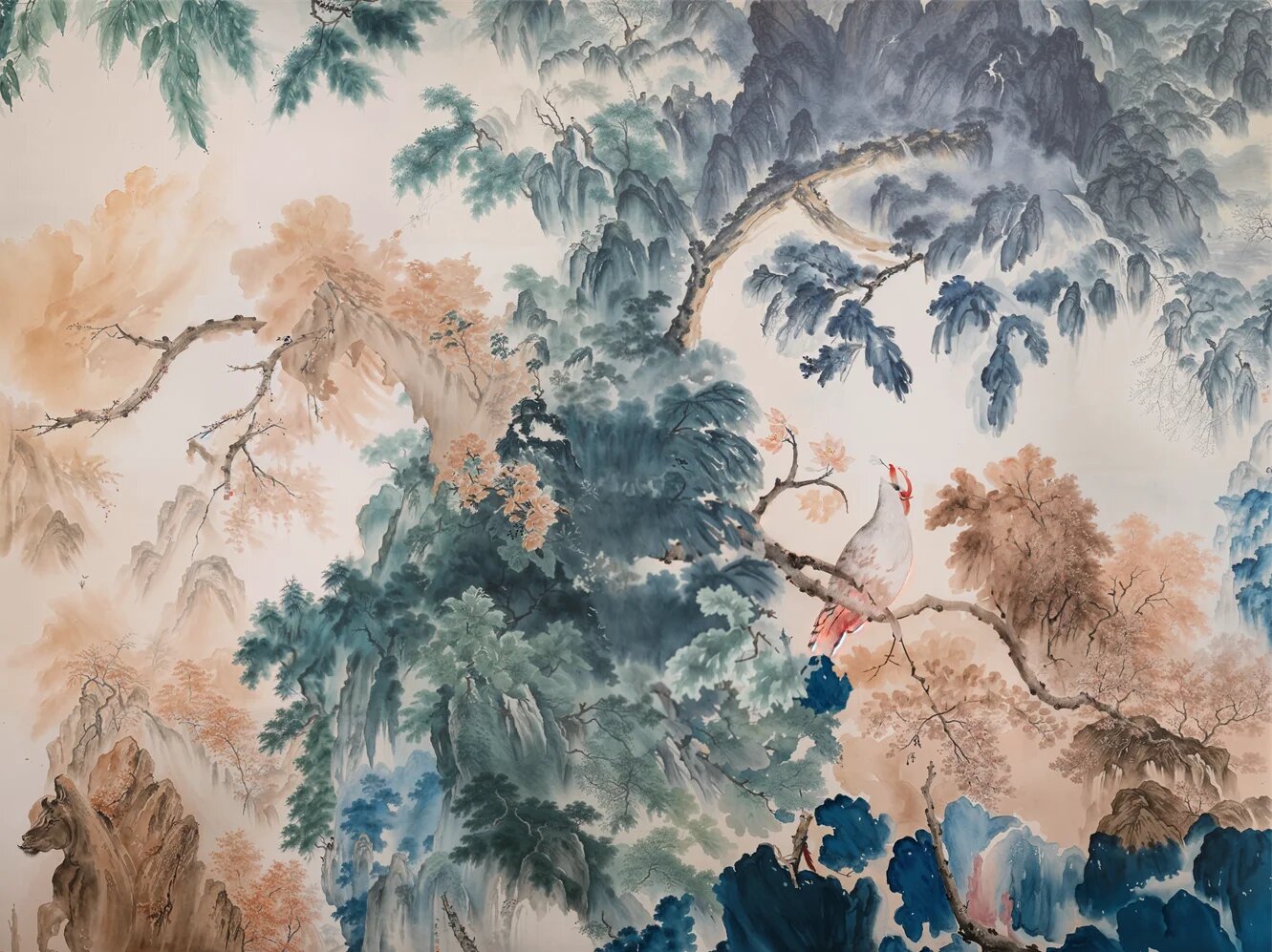 Фотообои на заказ, Юго-Восточная Азия, листья, цветы и птицы, обои, домашний декор, дождевой лес, растения, попугай, наклейки на стену, 3d обои, 3, Canvas material