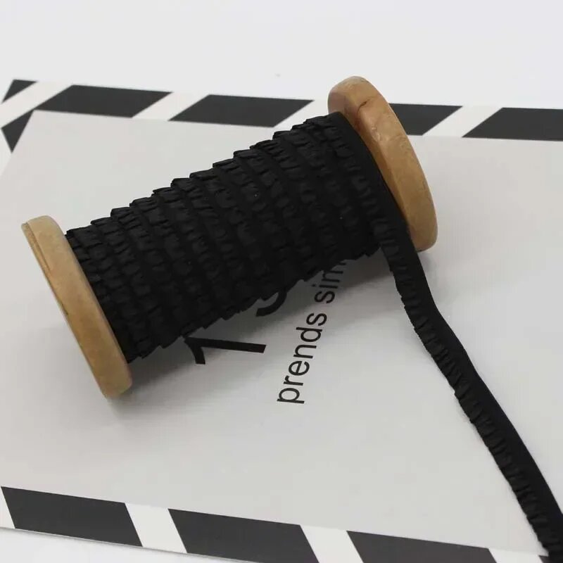 5/10/20 м 10 мм эластичная резина с рюшами для одежды, нижнего белья, эластичная лента, резинка на пятке, обувь, кружевная эластичная лента