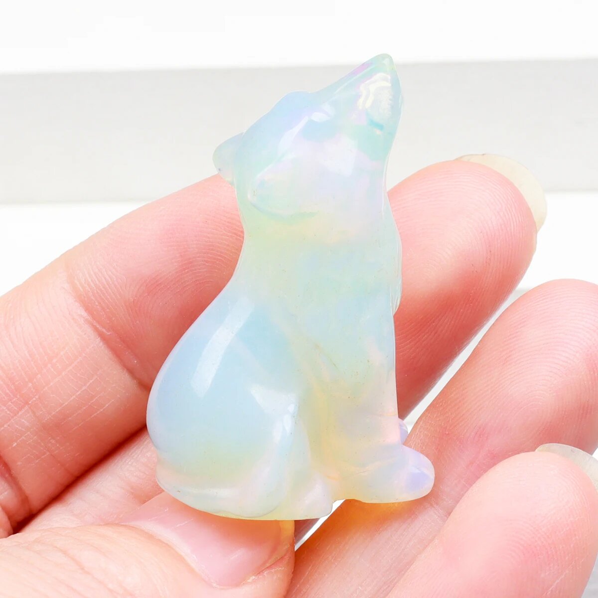 Различные Кристальные энергетические камни, резной волк, розовый кварц, фигурка диких животных, натуральный камень, Нефритовый мини-ремесло, чакра, домашний декор